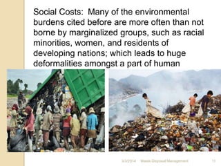 Waste Disposal Management - Basics | PPTX