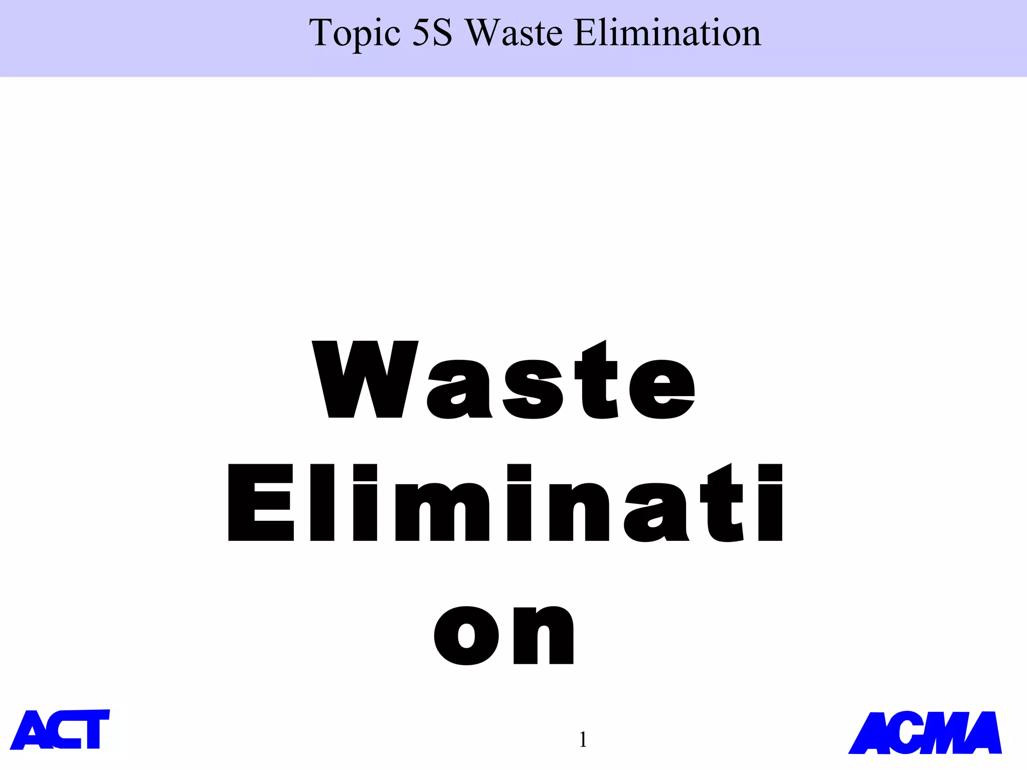 Waste Elimination | PPT