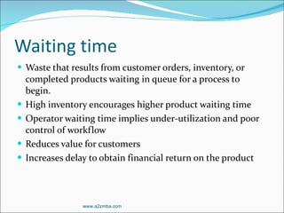 WASTE ELIMINATION | PPT