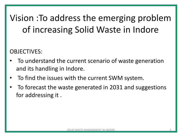 Waste free indore | PPTX | Environmental Services Industry | Industries