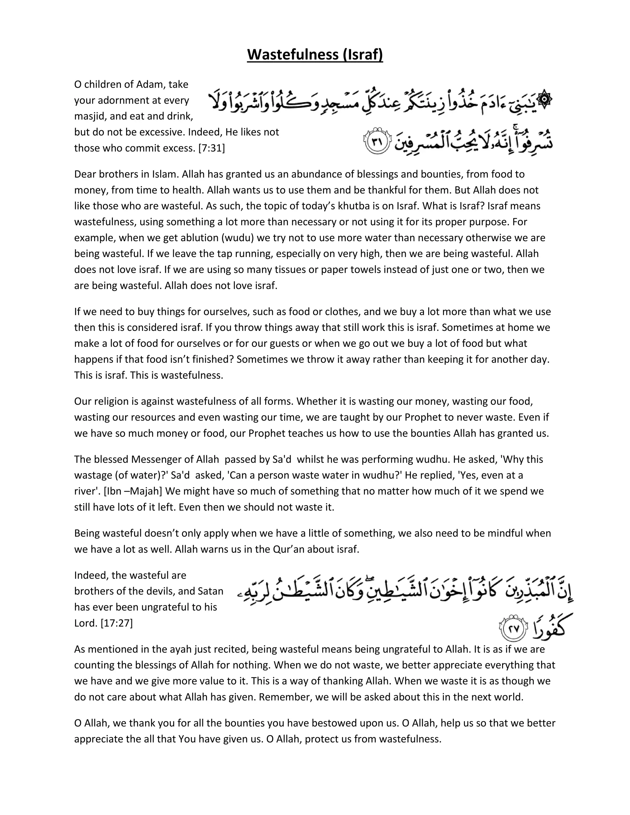 Wastefulness (Israf).docx