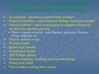 Waste generation in pharmaceutical manufacturing industry | PPTX