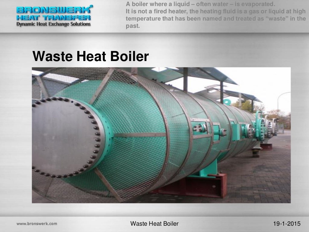 Waste heat boiler waste is energy.
