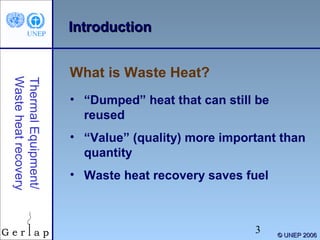 Waste heat recovery | PPT