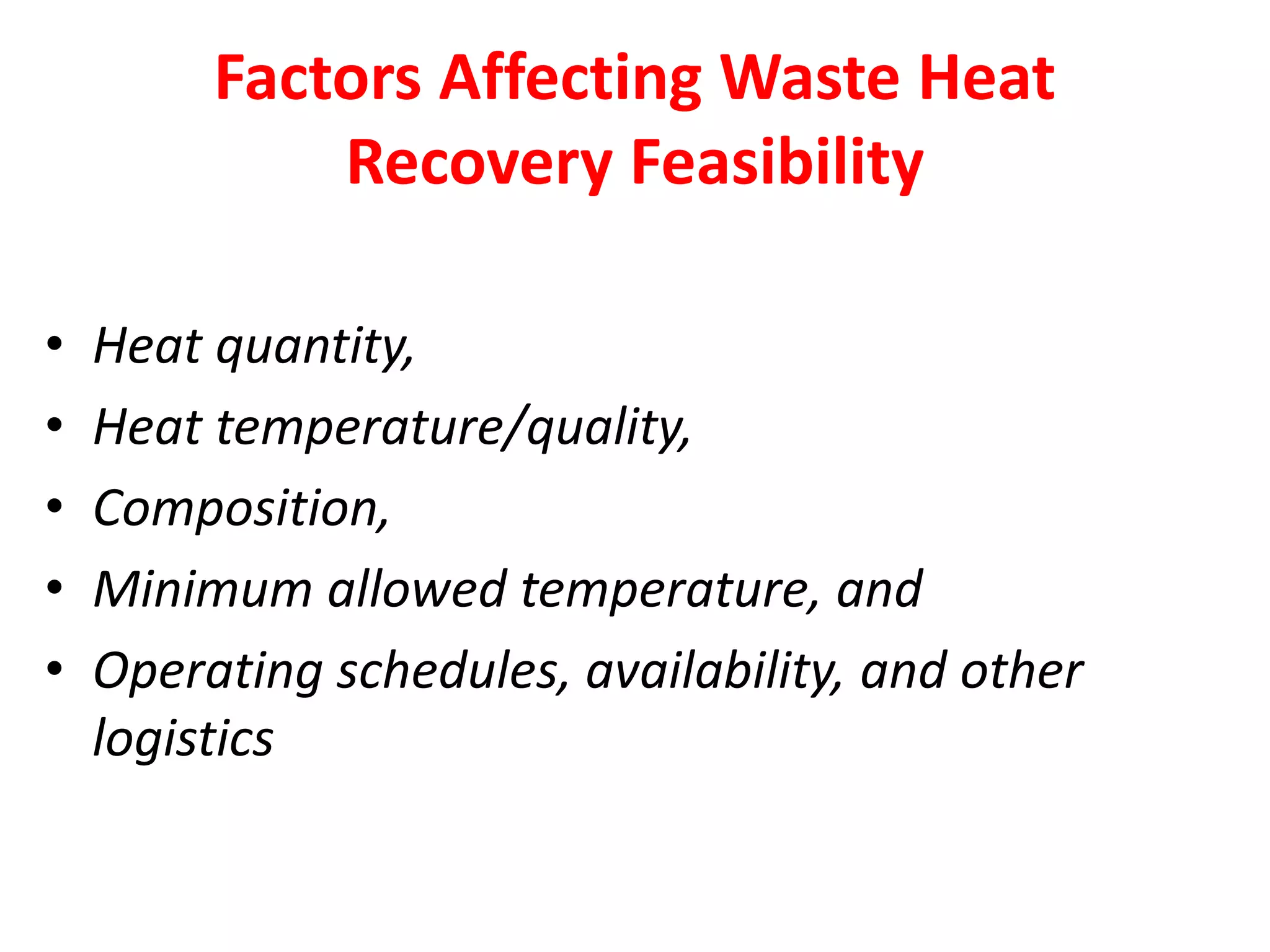 Waste heat recovery | PPTX