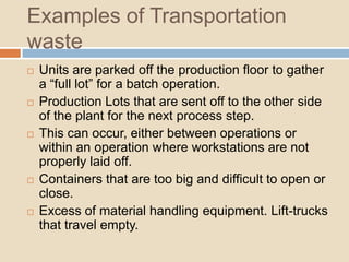 Waste in production | PPTX