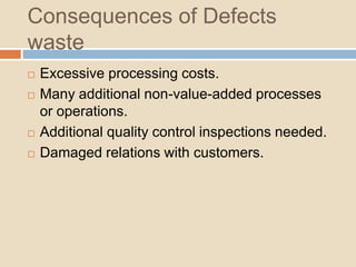 Waste in production | PPTX