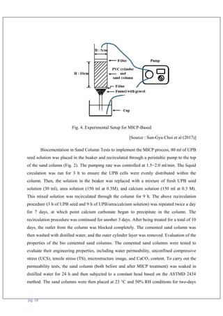 BIOCEMENTATION FOR SAND USING WASTE (CONTAIN CALCIUM SOURCE) | PDF