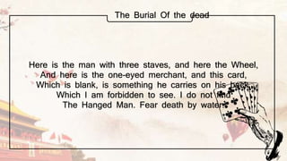 The Wasteland By T.S. Eliot (Burial Of The Dead) | PPTX