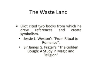 Waste land by t | PPTX