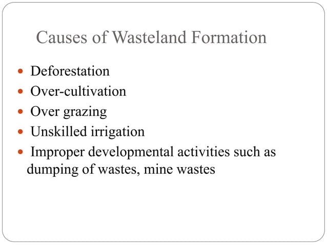 Wasteland classification | PPTX