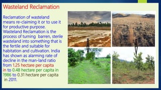 Waste lands and means to reclaim them | PPTX