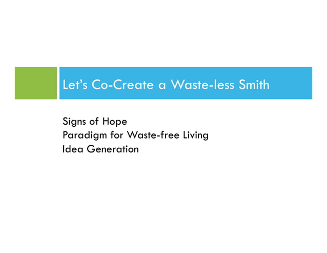Waste Less, Live Better | PPT