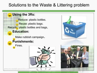 Waste littering_presentation_munaandshaikhawithevascomments | PPT