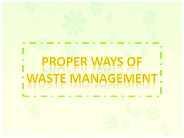 Waste Management | PPTX