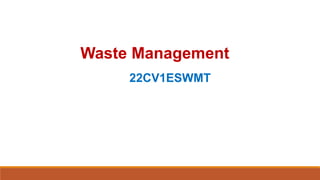 Waste management practices in Indian and | PPT
