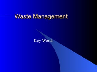 Waste management | PPT