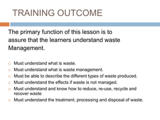 Waste Management | PPTX | Environmental Services Industry | Industries