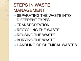Presentation On Waste Management Systems | PPTX