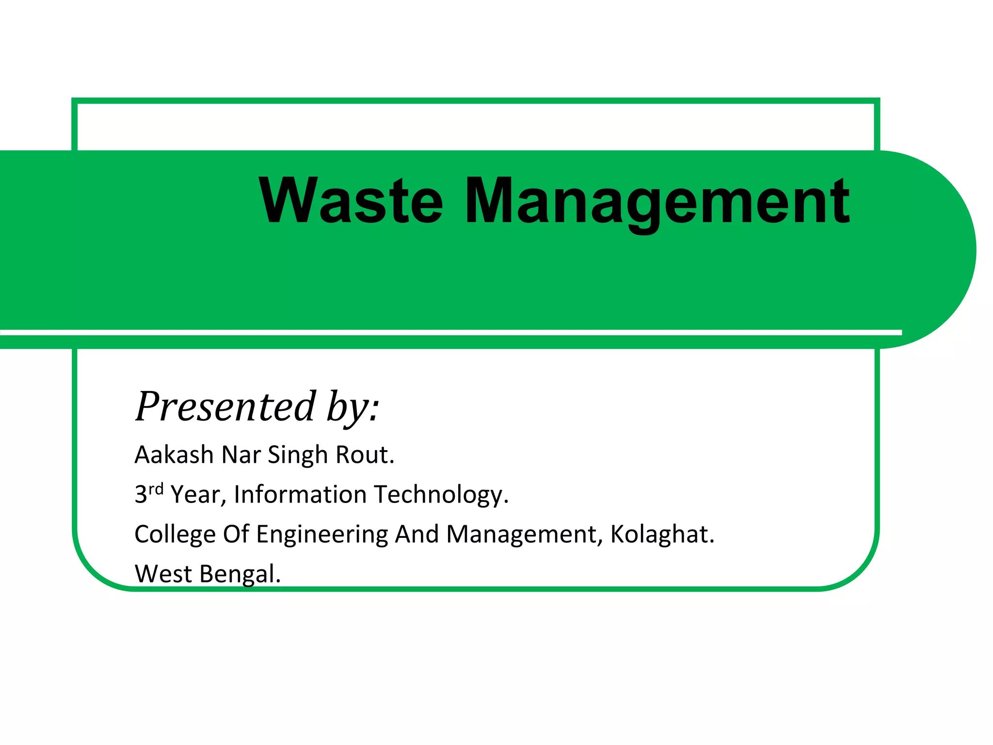 Waste management | PPT