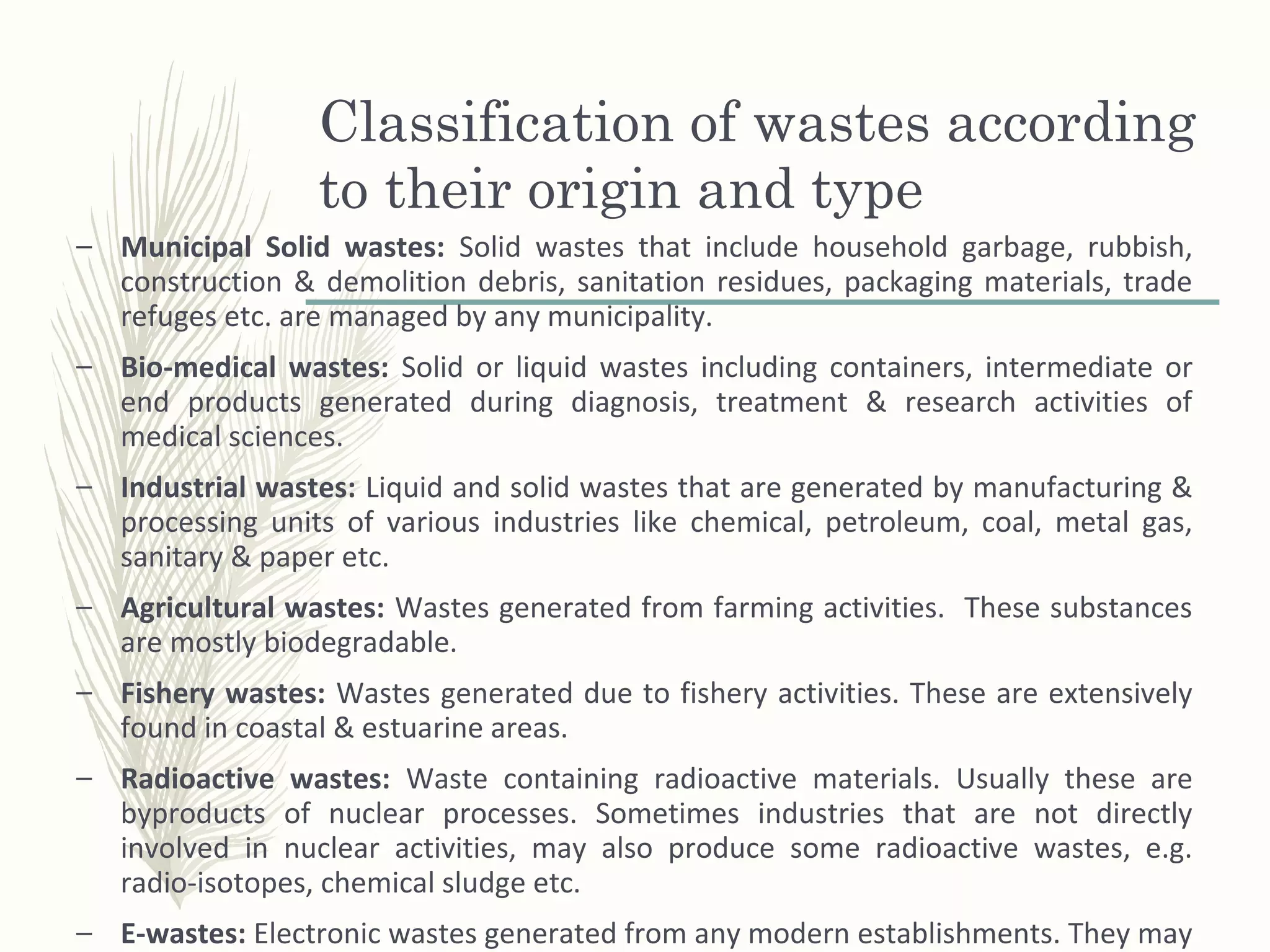 management of waste and its impacts | PPT