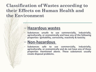 management of waste and its impacts | PPT