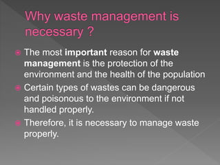 Waste management | PPTX