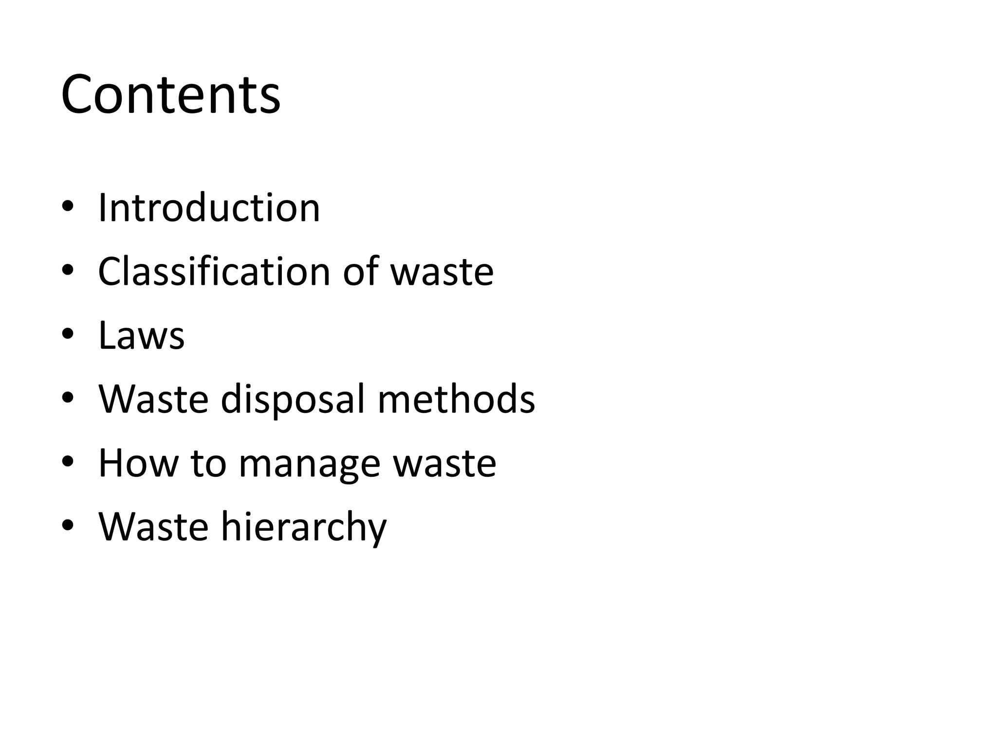 Waste management | PPTX