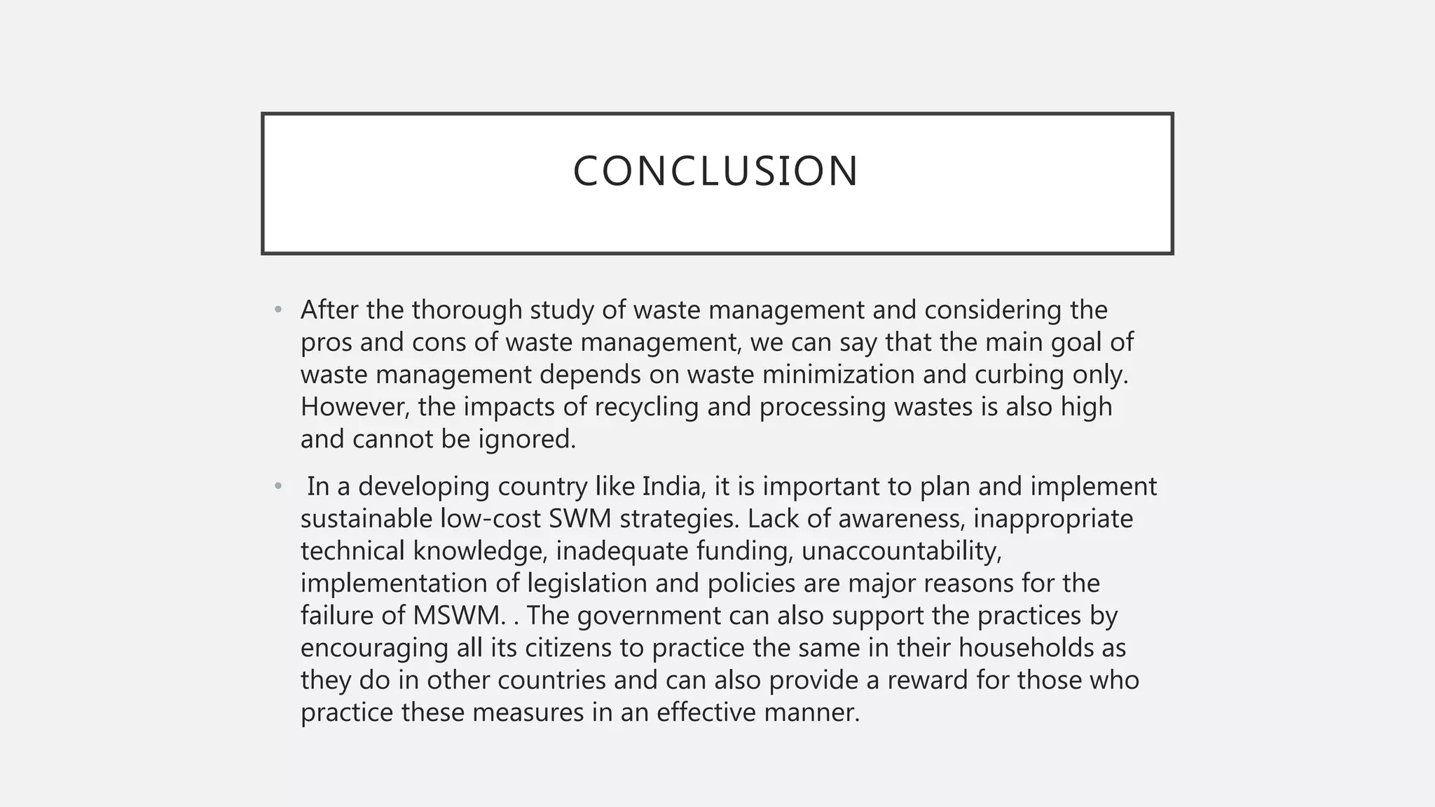 Waste management strategies in India. | PPTX