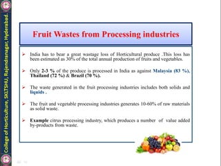 Waste management of fruits | PPTX