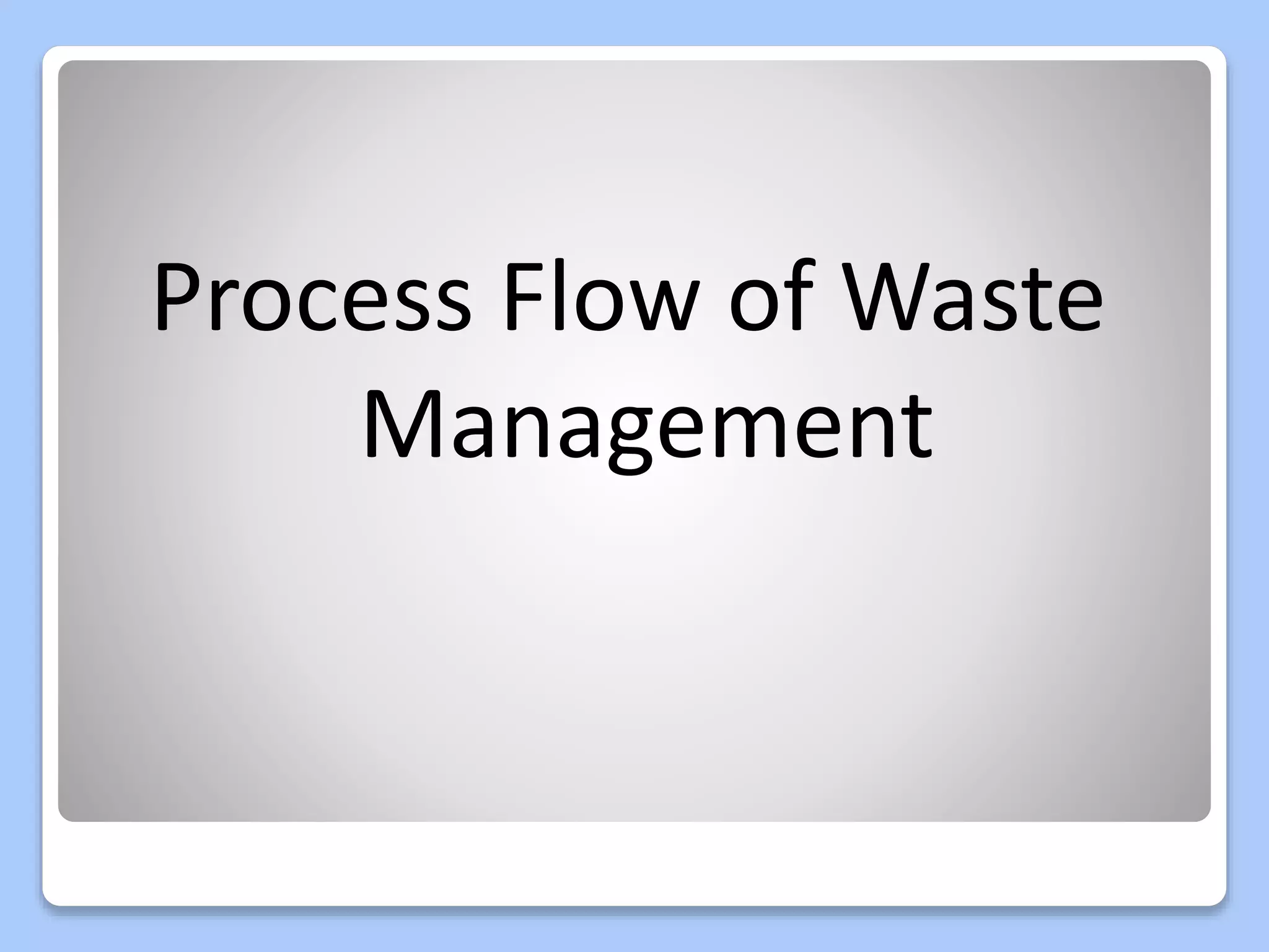 Waste management | PPTX