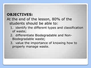 Waste management | PPTX