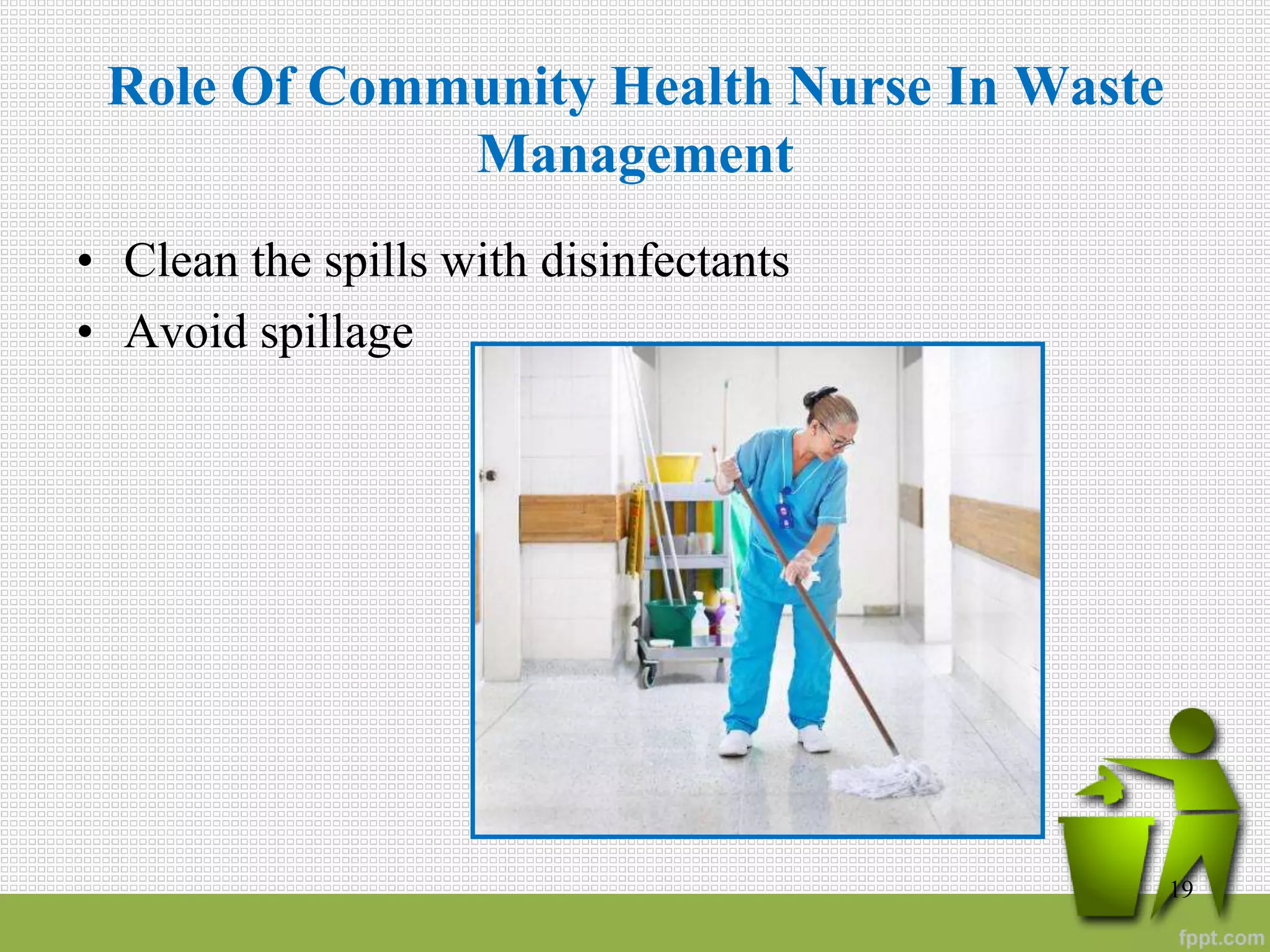 Waste management in the center and clinics | PPTX