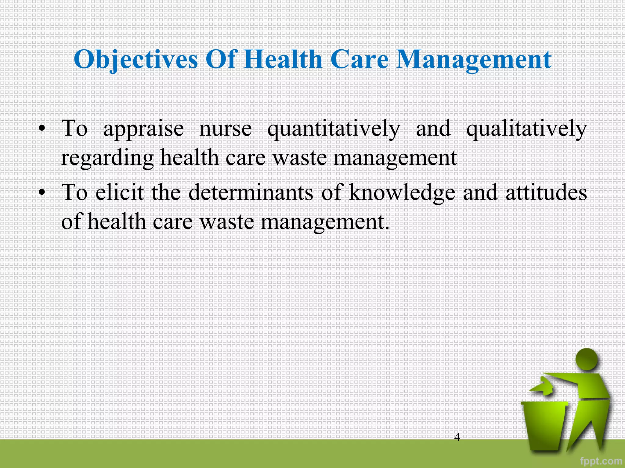 Waste management in the center and clinics | PPTX