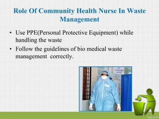 Waste management in the center and clinics | PPTX