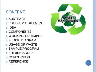 Waste management | PPTX