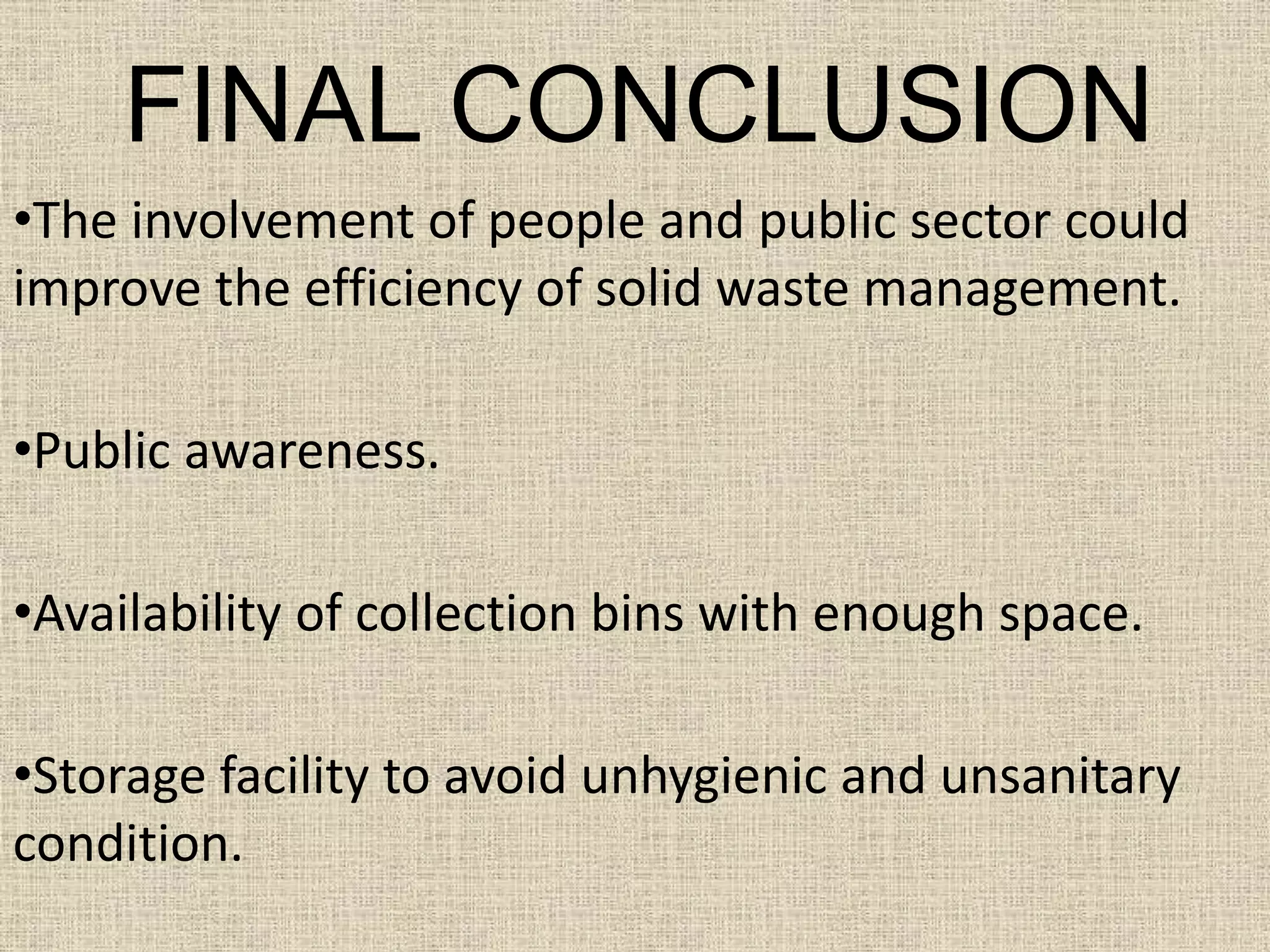 Waste management | PPTX | Indoor Environmental Quality | Home & Garden