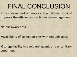 Waste management | PPTX