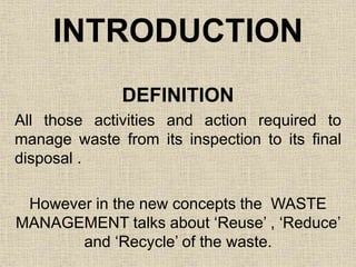 Waste management | PPTX | Indoor Environmental Quality | Home & Garden