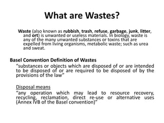 Waste Management.ppt | Environmental Services Industry | Industries