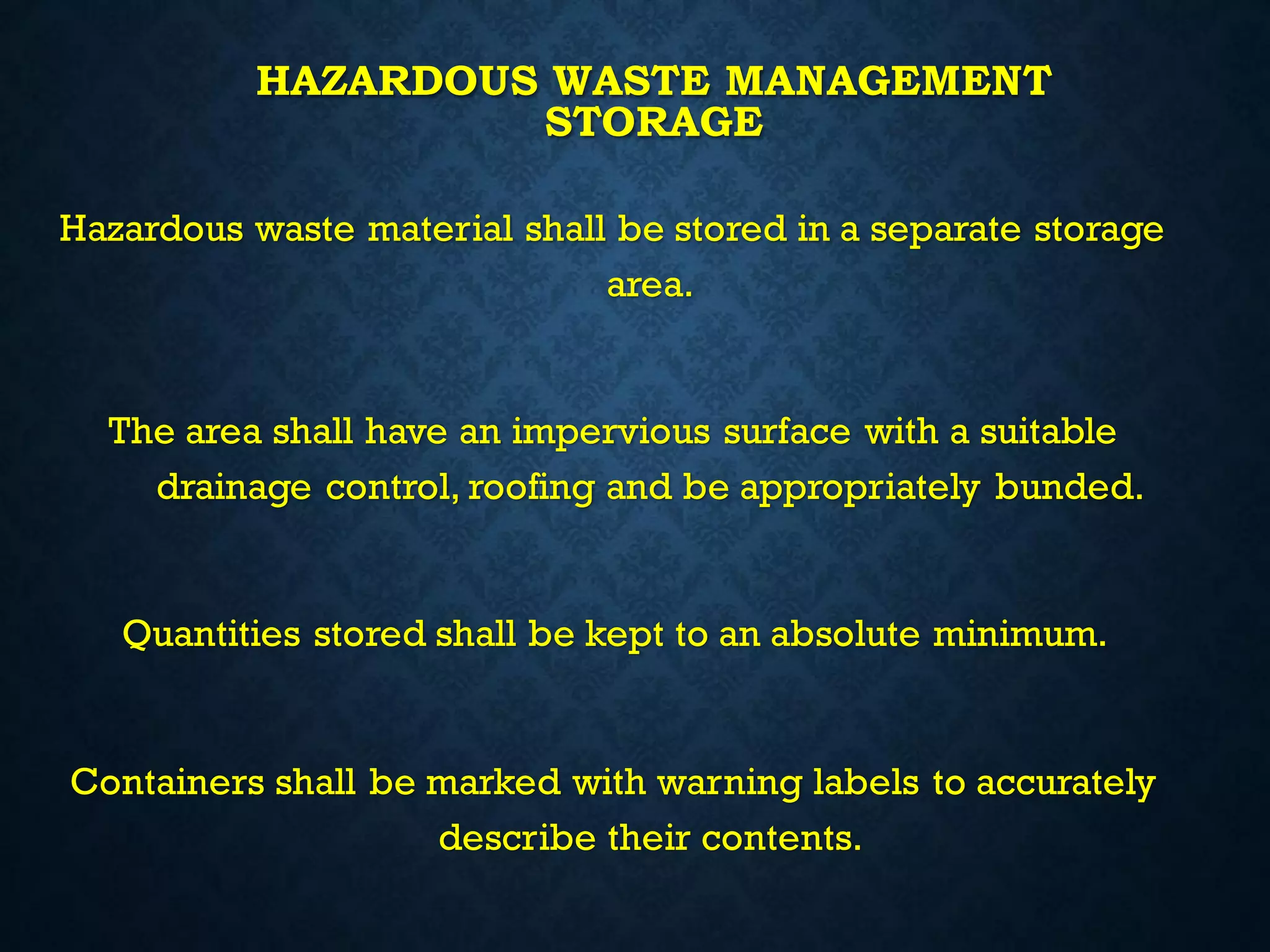 Waste Management | Hazardous Waste Management | Gaurav Singh Rajput | PDF