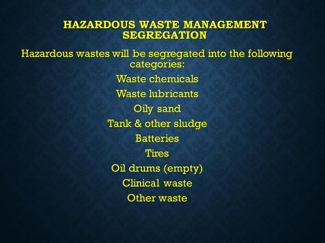Waste Management | Hazardous Waste Management | Gaurav Singh Rajput | PDF | Chemistry | Science