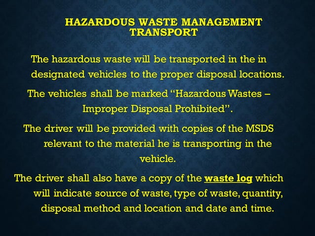 Waste Management | Hazardous Waste Management | Gaurav Singh Rajput | PDF | Chemistry | Science