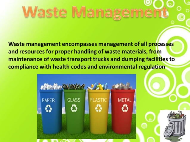 Waste Management HSE traning slide .pptx | Agriculture | Industries