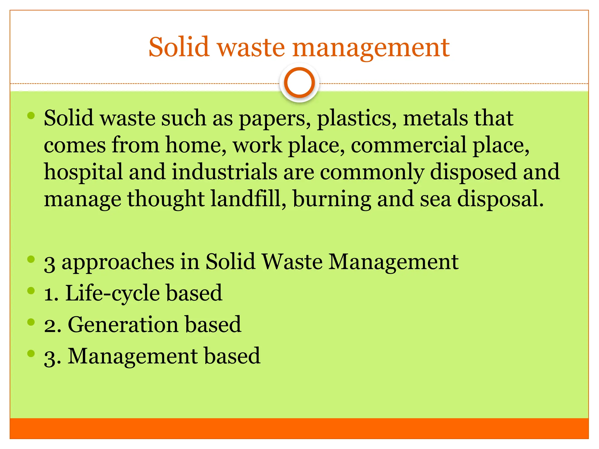 waste management: Definition of waste, types of wastes and their ...