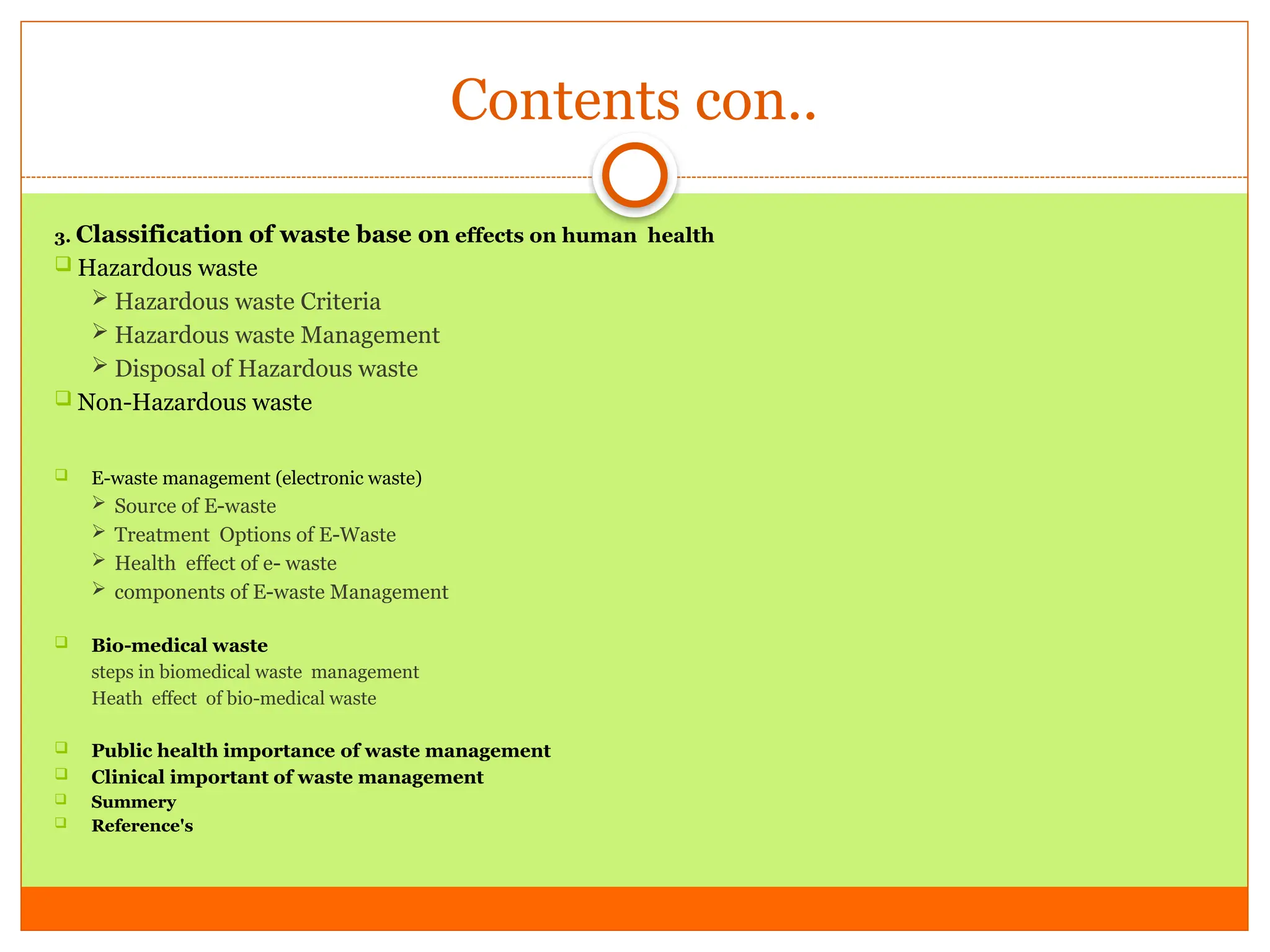 waste management: Definition of waste, types of wastes and their ...