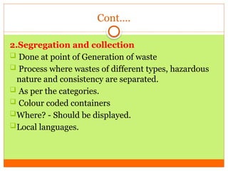 waste management: Definition of waste, types of wastes and their ...