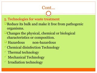 waste management: Definition of waste, types of wastes and their ...