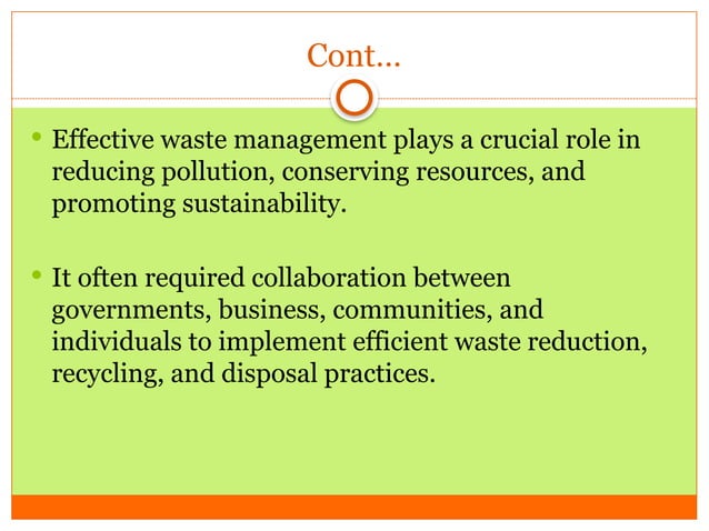 waste management: Definition of waste, types of wastes and their ...
