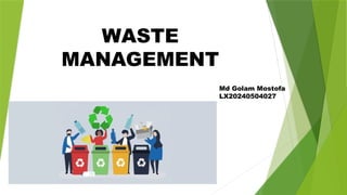 WASTE MANAGEMENT System for transportation.pptx